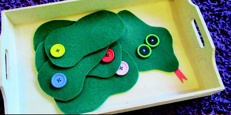 Ideen für Montessori-Tabletts | BAUSTEiNE KiNDERGARTEN