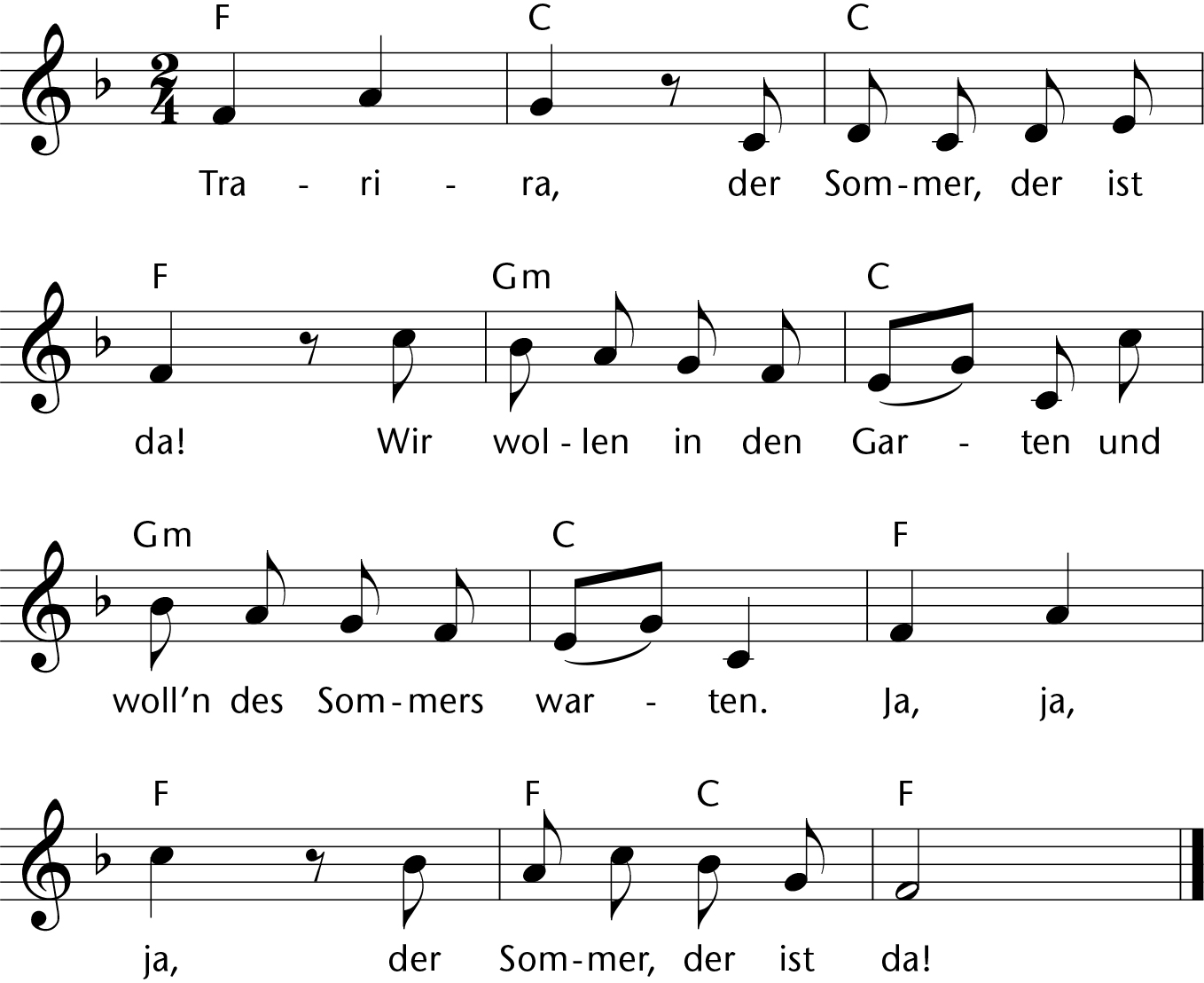 Trarira, der Sommer, der ist da | BAUSTEiNE KiNDERGARTEN