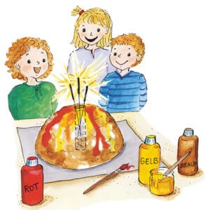 Vulkan-Experiment für die Kita | BAUSTEiNE KiNDERGARTEN